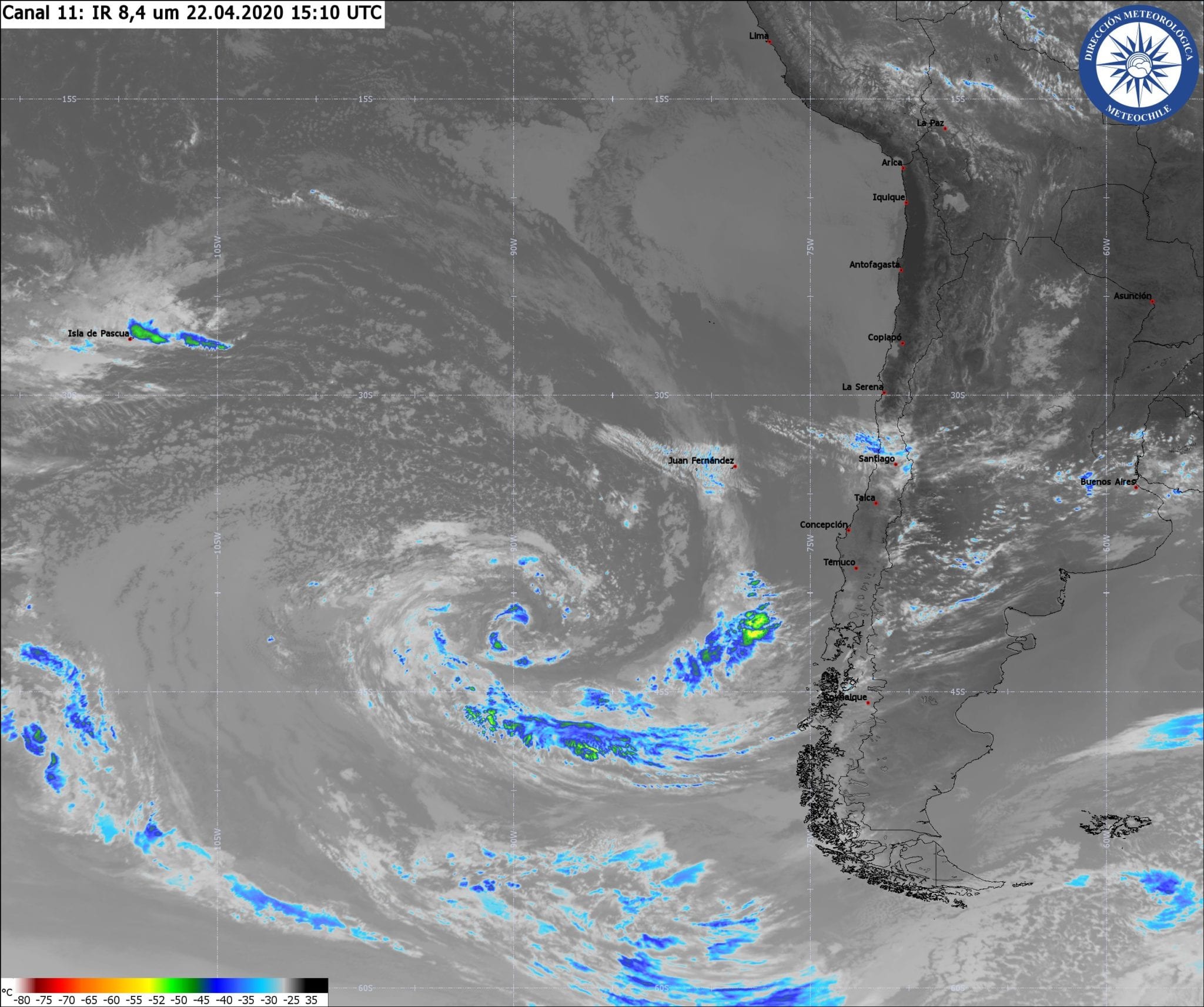 Ciclón extratropical aproxima al sur de chile con vientos de 70 ...